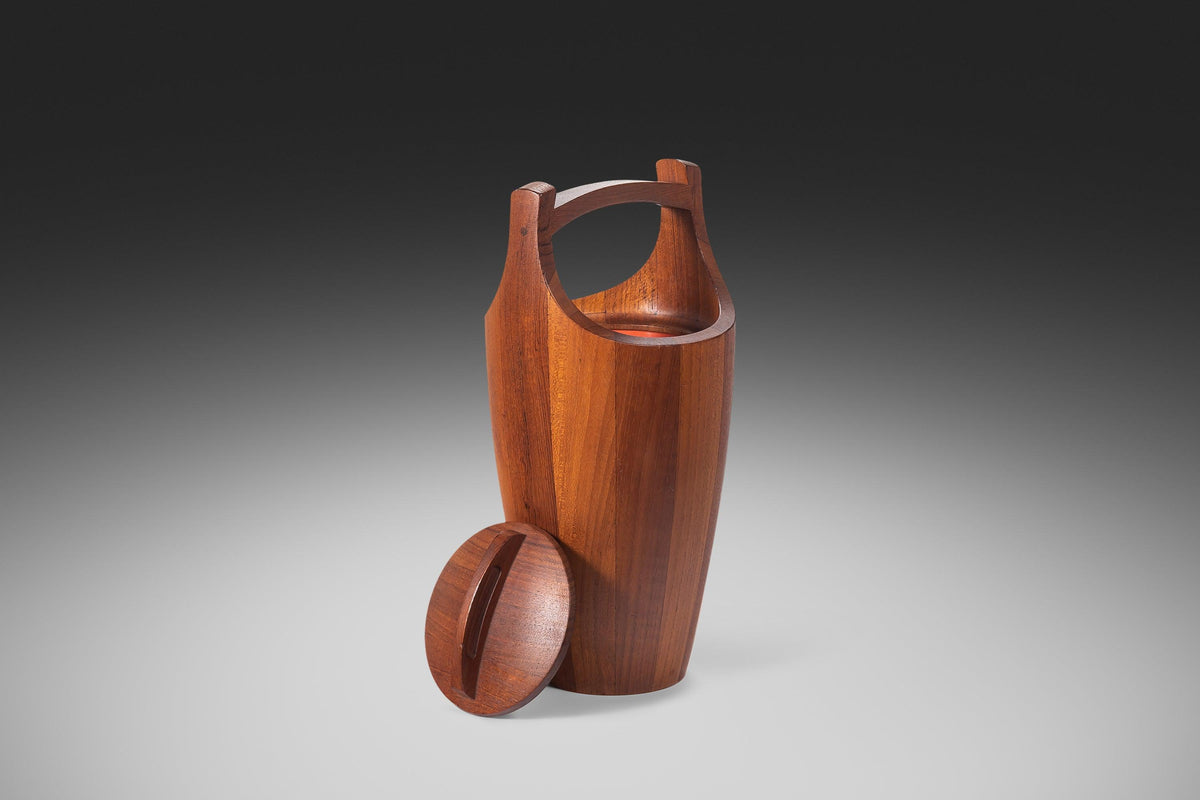 Danish-Modern-Teak-Ice-Bucket- Danish-Modern-Teak-Ice-Bucket-