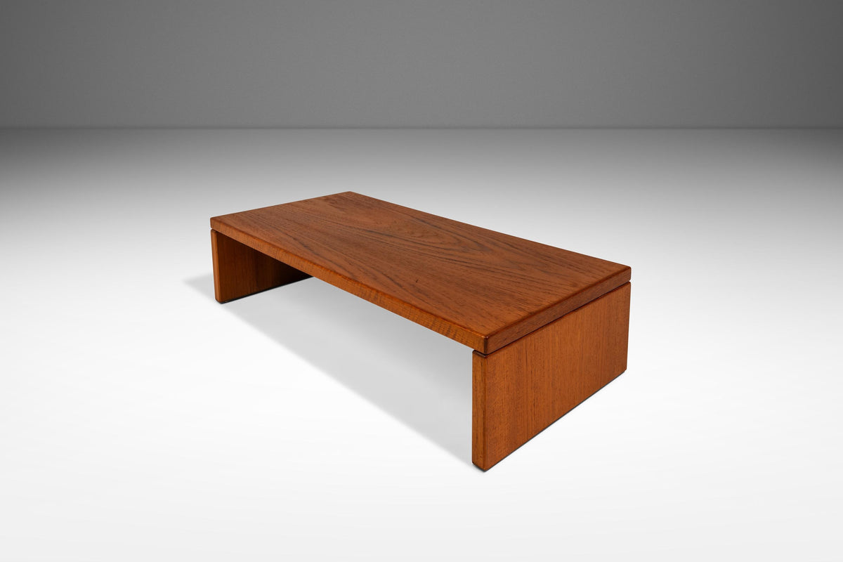 Danish Mid-Century Modern Computer Riser / Desk Organizer in Teak by J