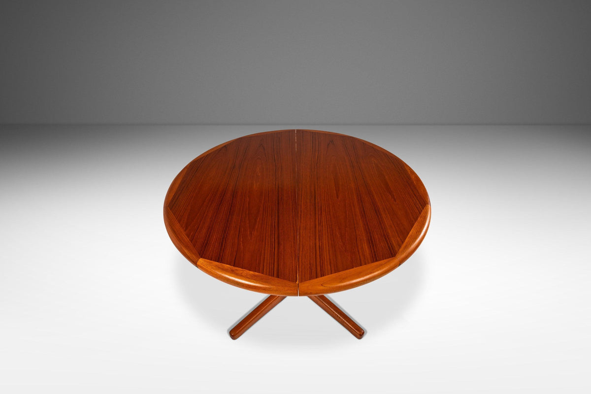 Danish Modern Extension Dining Table in Teak w/ Trestle Base, Denmark,