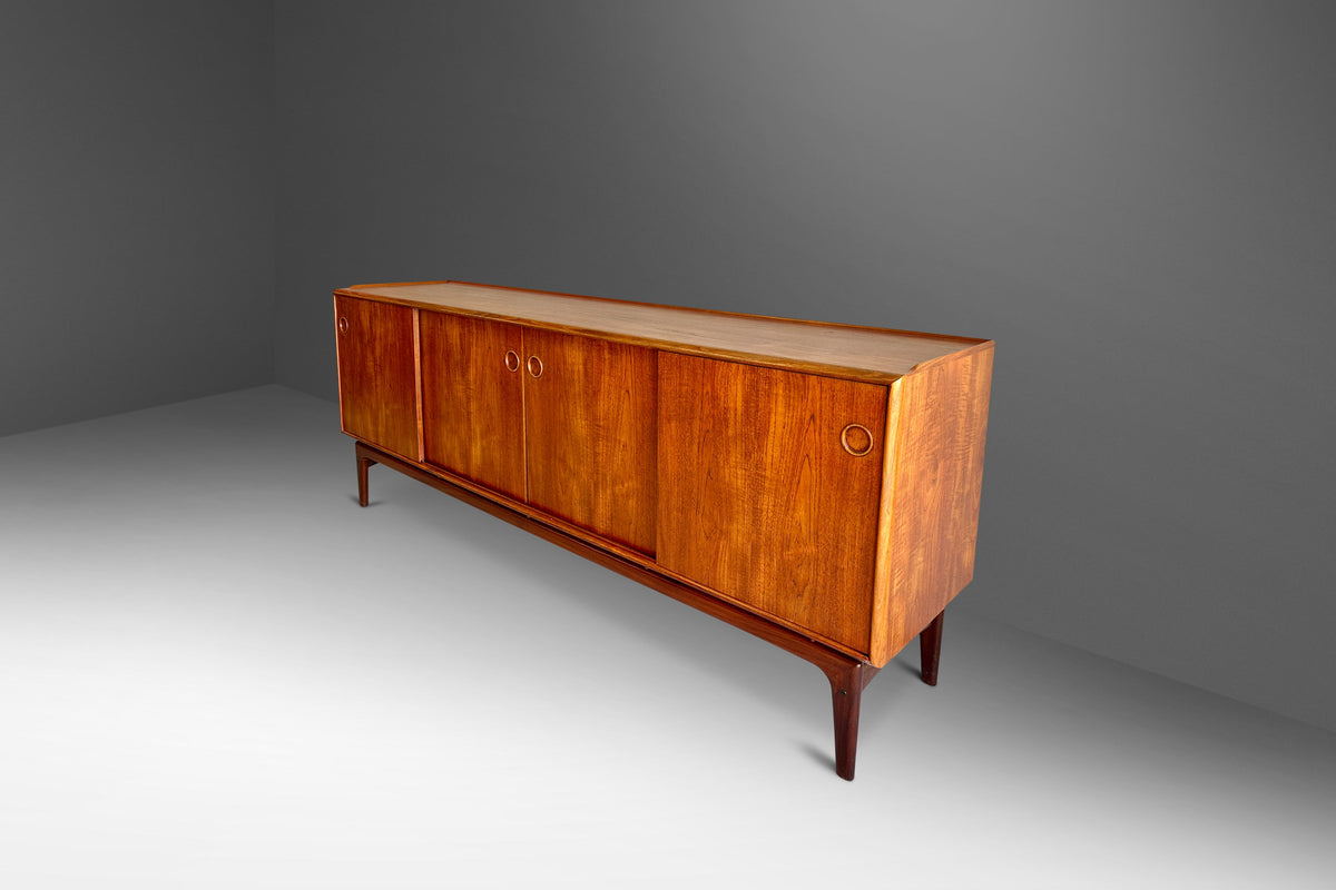 Mid-Century Modern "Floating" Sideboard / Credenza in Teak by Arne Hov