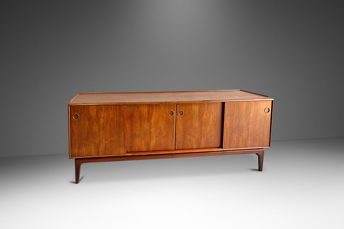 Mid-Century Modern "Floating" Sideboard / Credenza in Teak by Arne Hov