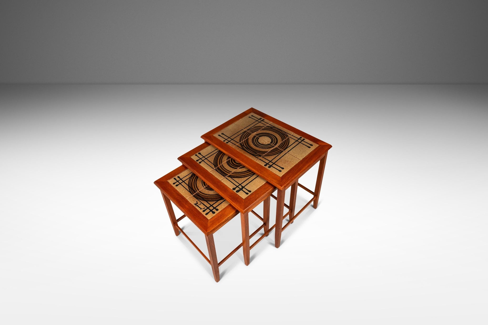 Tiled nest of tables store